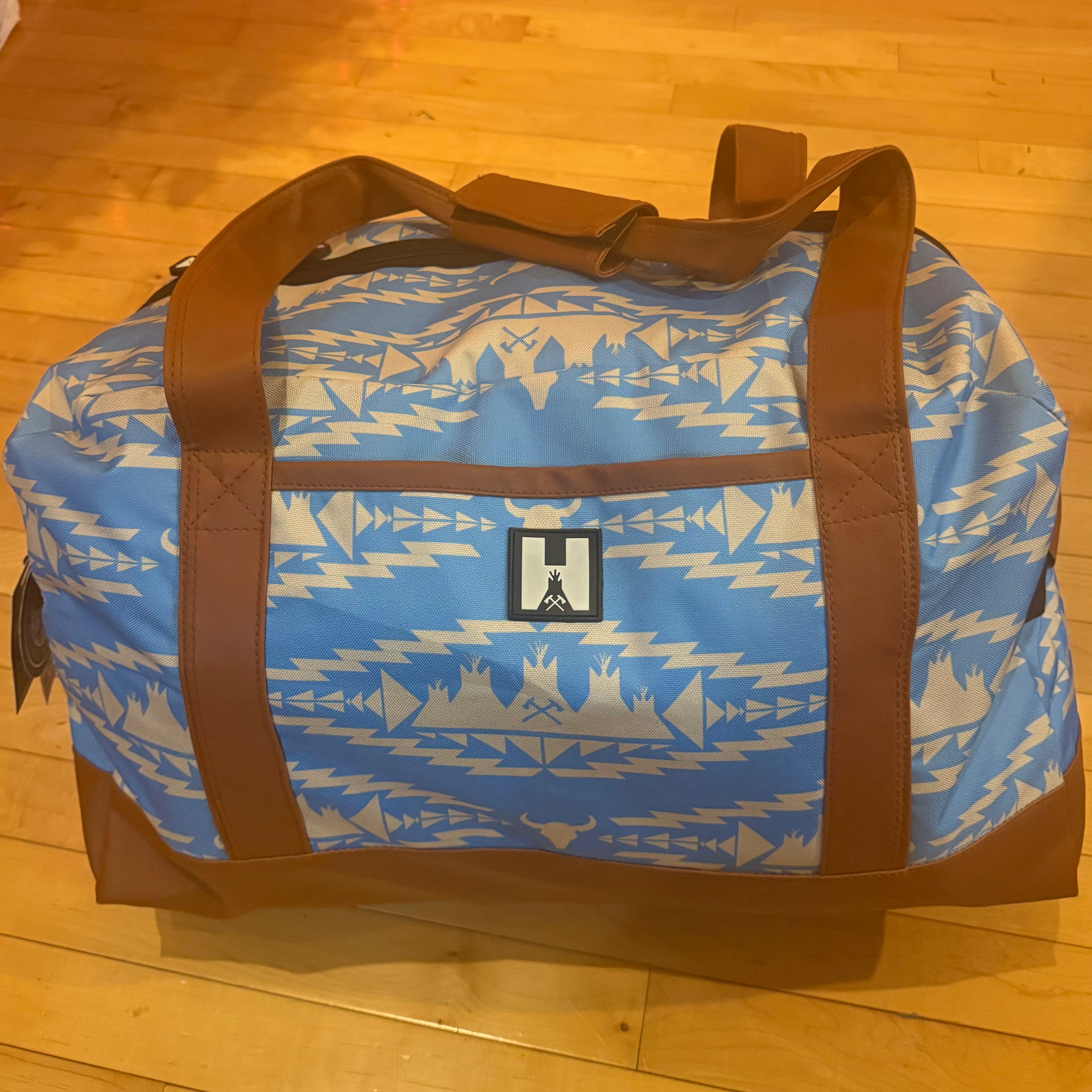 Blue Buffalo Print Duffle Bag – Hustle Tribe